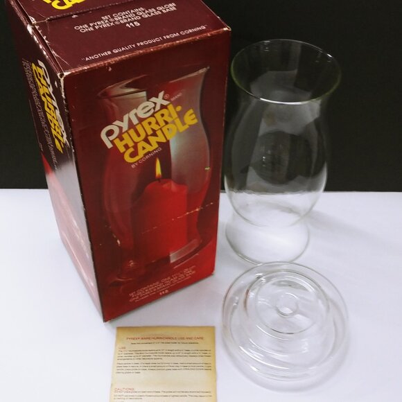 Pyrex | Accents | Pyrex Hurricane Candle Decor Holder Pillar Or Votive ...